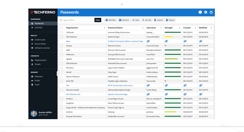 Techferno - Manage your clients' passwords